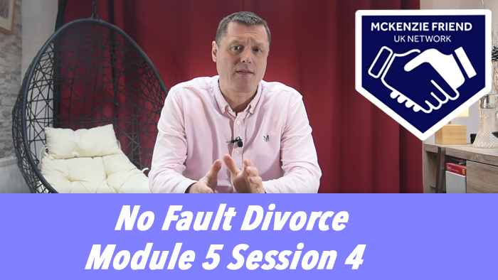 McKenzie Friend Training Divorce